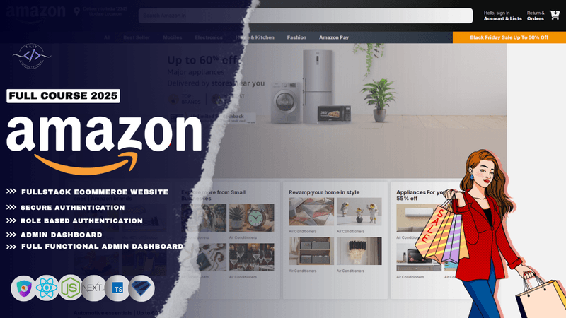 Build FullStack Amazon Clone With Admin Dashboard Using NEXT.JS