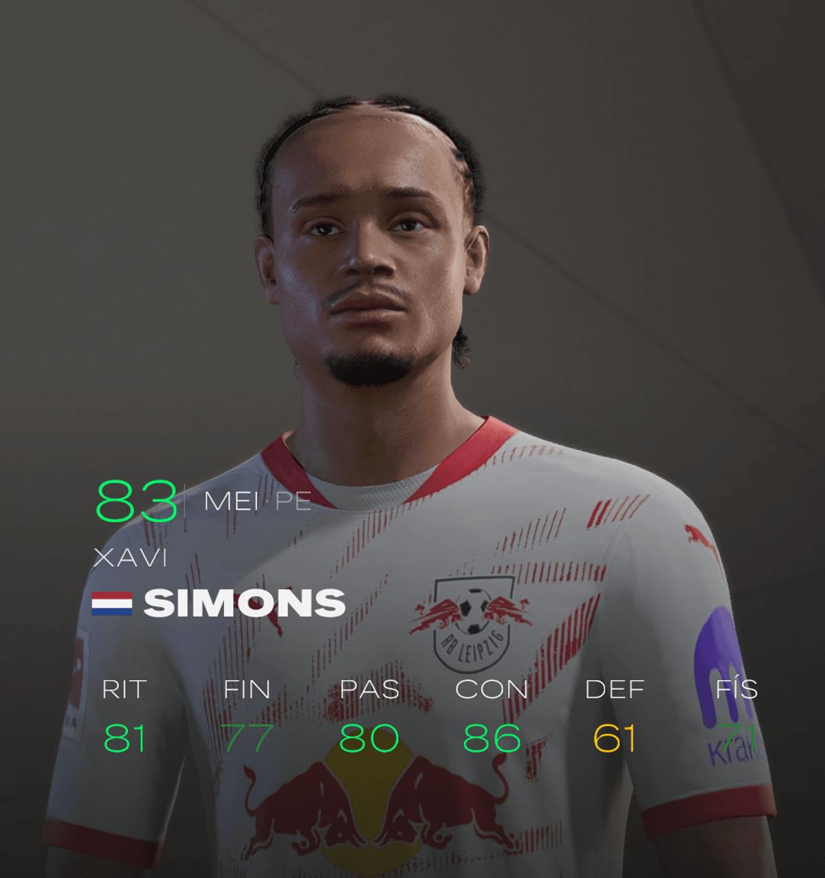 Face Xavi Simons mod for EA FC 25 - Buymeacoffee