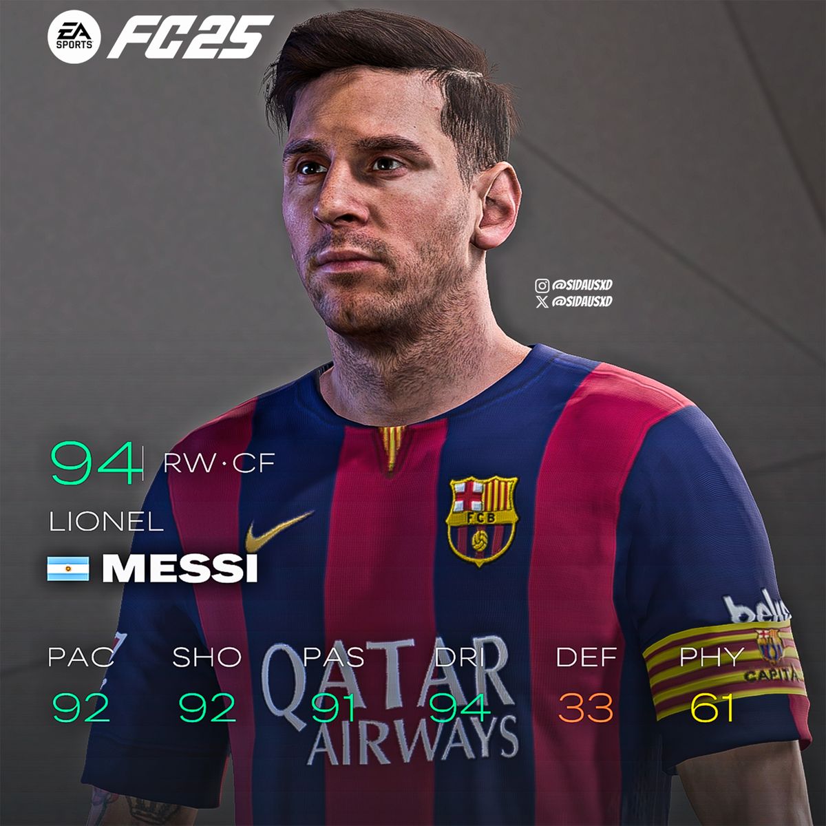 [FC25] Lionel Messi 14/15 V1 - Buymeacoffee