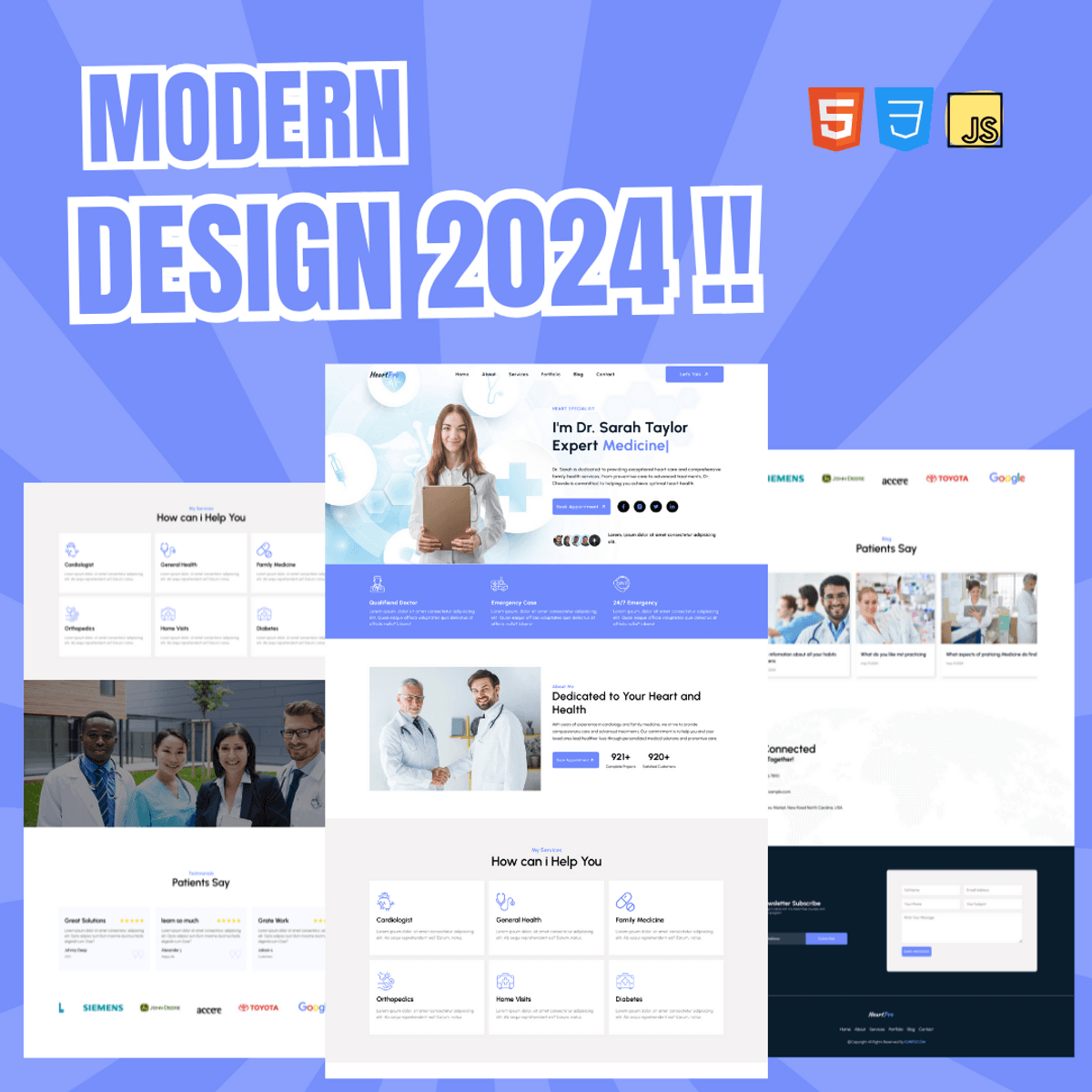 Modern Website Template in HTML CSS : Source Code and Resources 💻 - Buymeacoffee