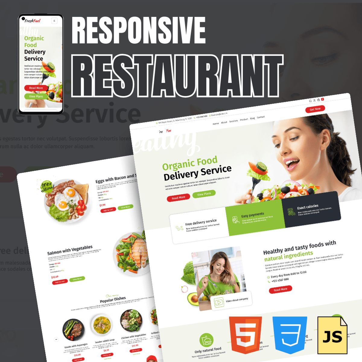 Animated Restaurant Website HTML CSS and JavaScript | Modern Attractive Design — K2infocom ...