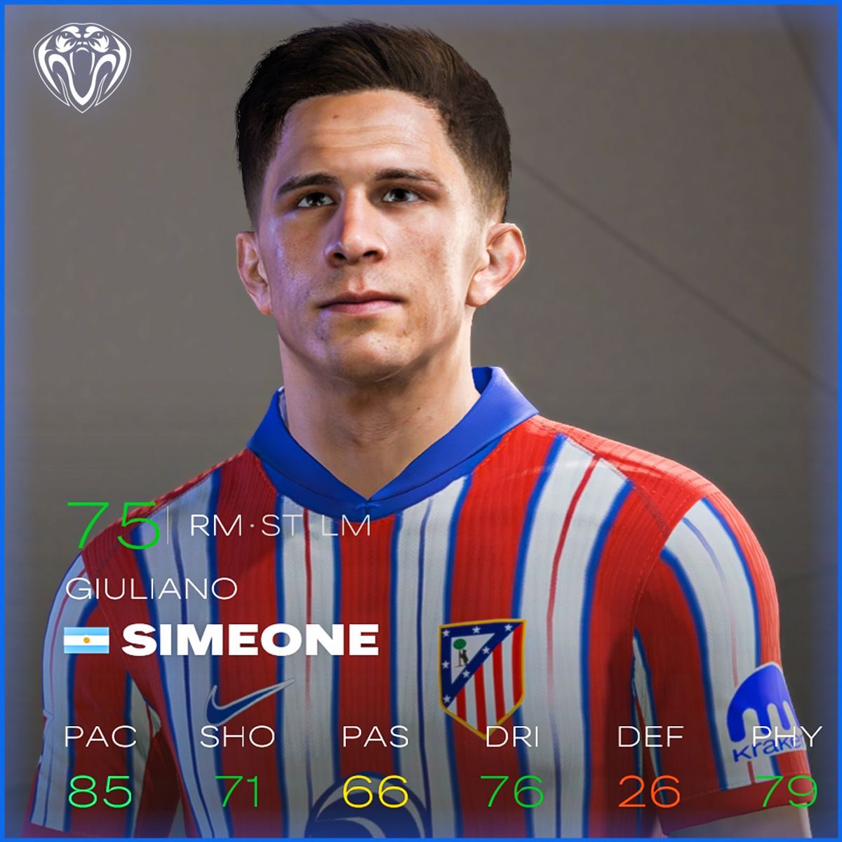 Giuliano Simeone Face For FC25 - Buymeacoffee