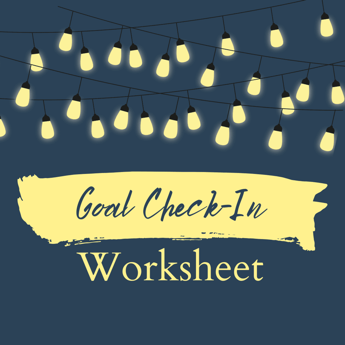 Goal Check-In Worksheet - Buymeacoffee