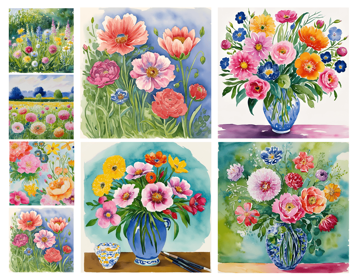 Thank You 10K Fabulous Flowers Paper Kit Freebie! TWENTY Pages ...