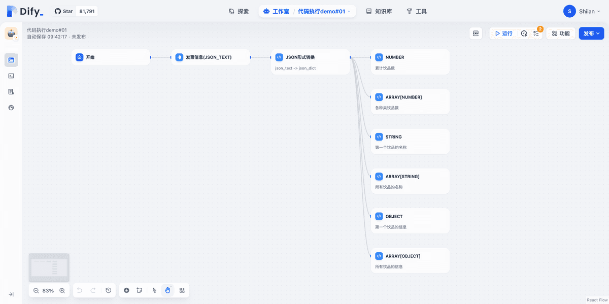 Node_CodeExecution.yml (Dify Application File) - Buymeacoffee