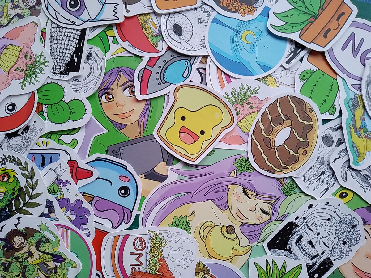 100 Stickers Pack - Buymeacoffee