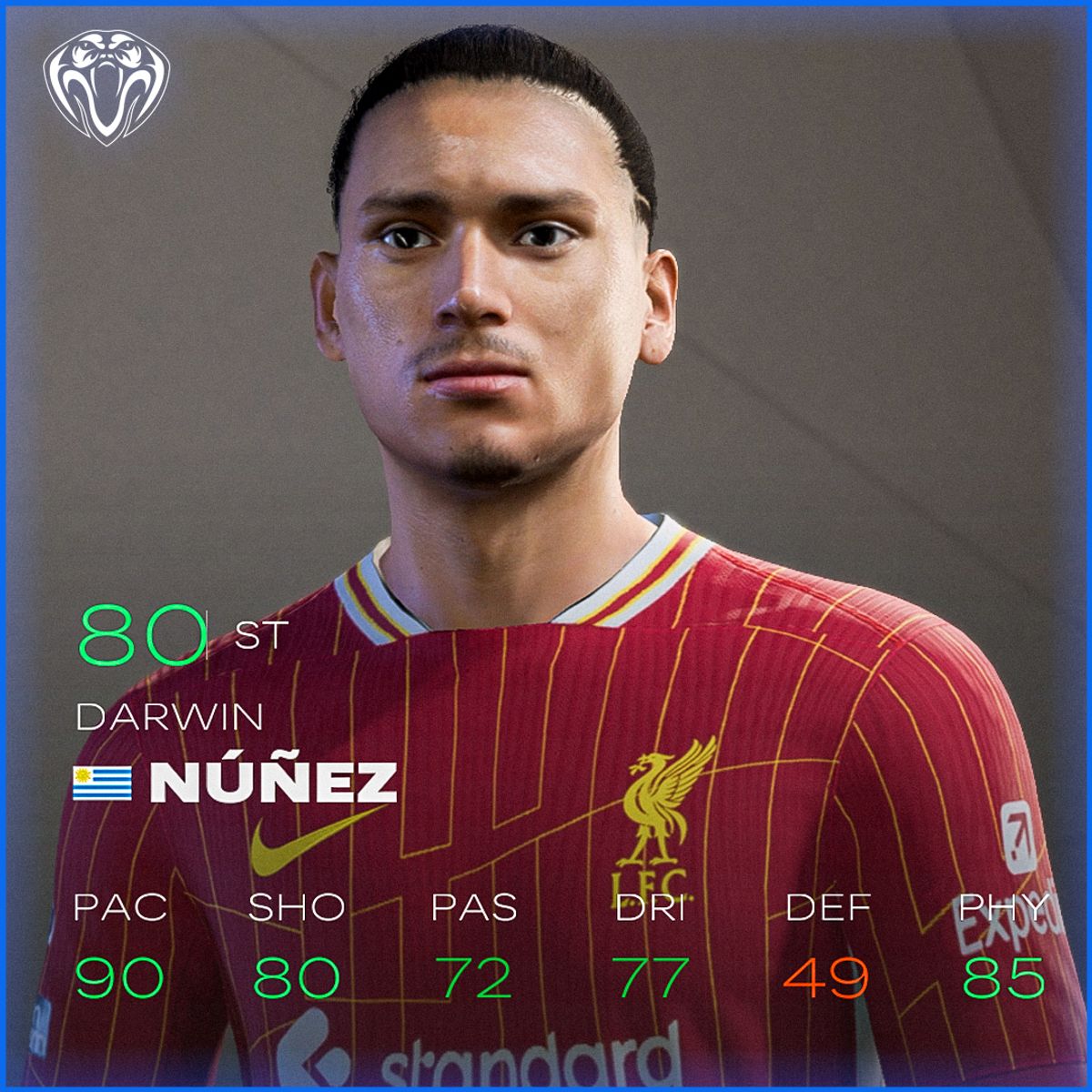 Darwin Núñez Face For FC25 - Buymeacoffee