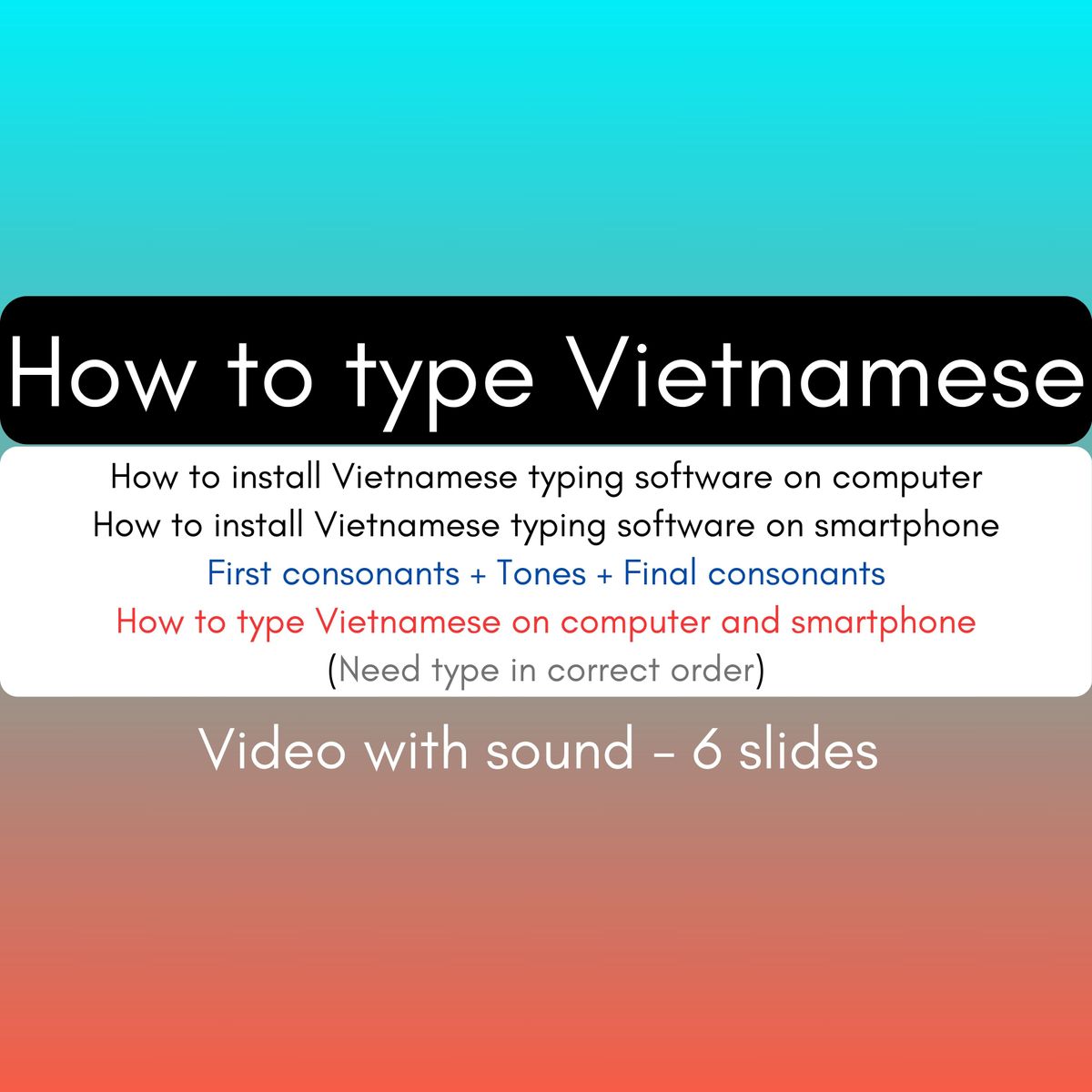 How to type Vietnamese - Buymeacoffee