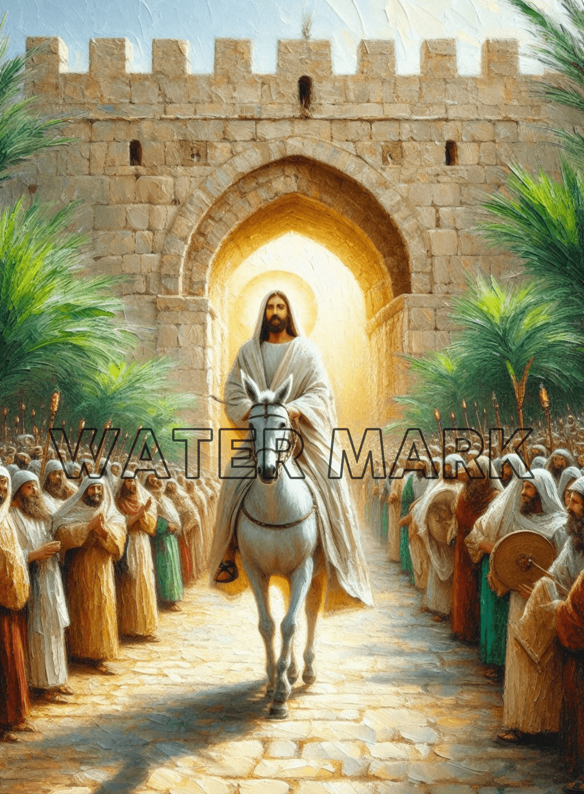 Jesus Triumphal Entry into Jerusalem – Digital Painting Design | 7 High ...