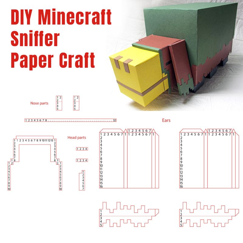 Minecraft Spider Papercraft S Assembled Zombie | Minecraft Paper Craft
