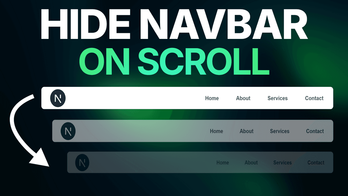 Show & Hide Navigation Bar on Scroll | Next.js, React & Tailwind Source Code - Buymeacoffee