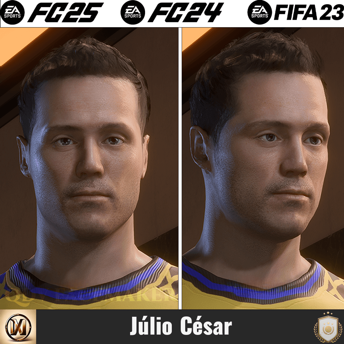 [CLASSIC] Júlio César Face Mod - [FC 24/25][FIFA 23] - Buymeacoffee