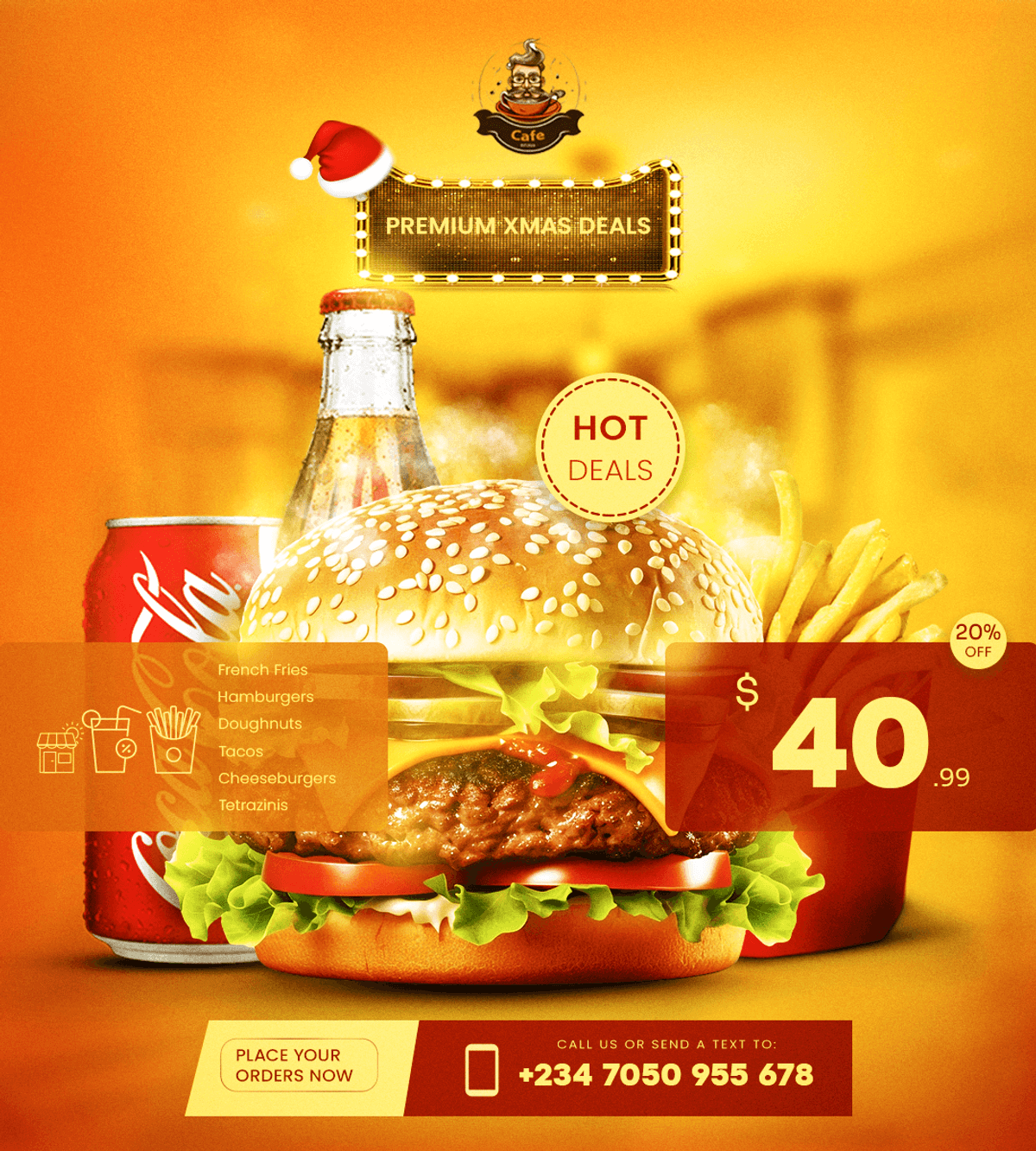 Burger Sale Flyer Design - Buymeacoffee