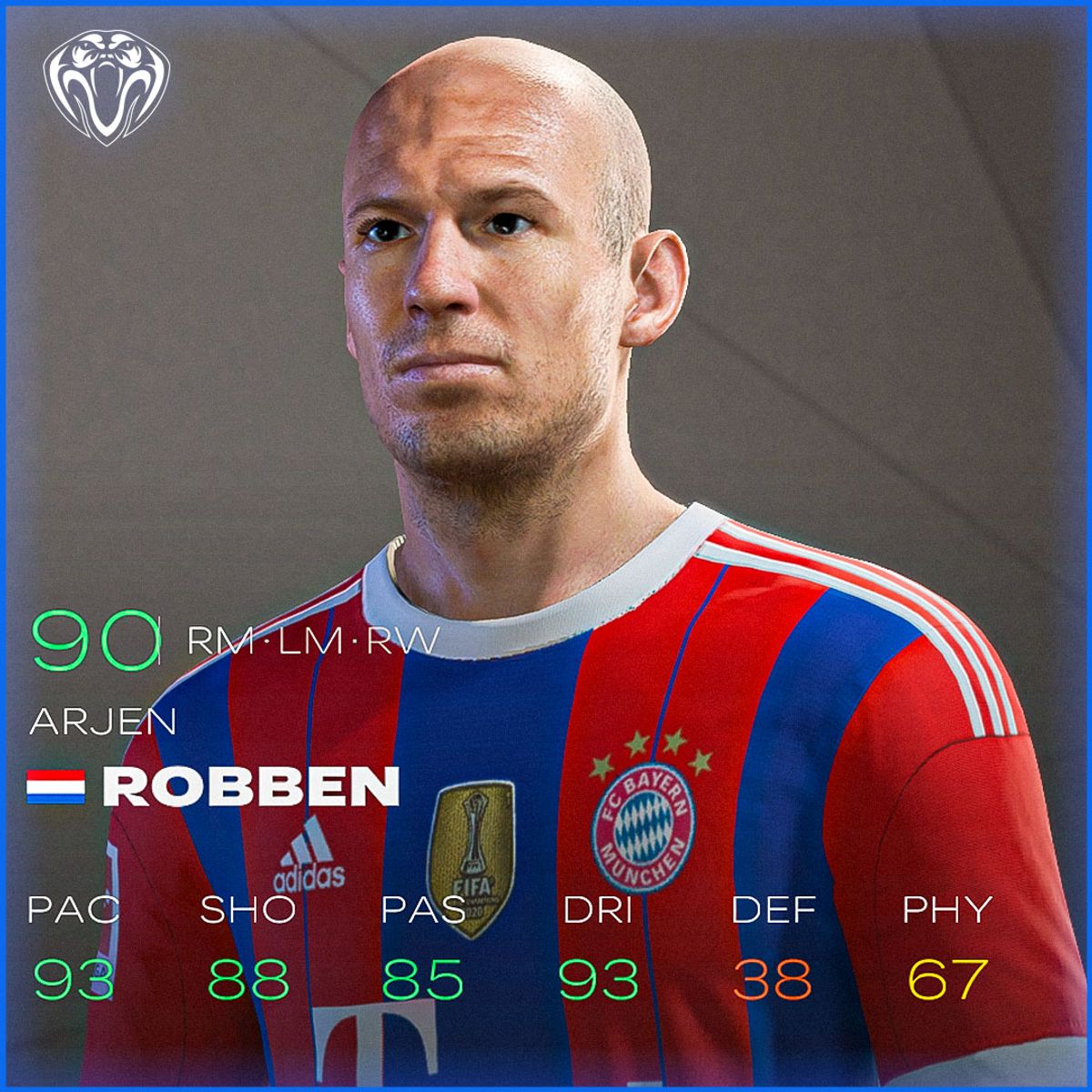 Arjen Robben Face For FC25 - Buymeacoffee