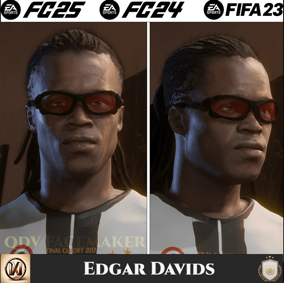 [CLASSIC] Edgar Davids Face Mod - [FC 24/25][FIFA 23] - Buymeacoffee