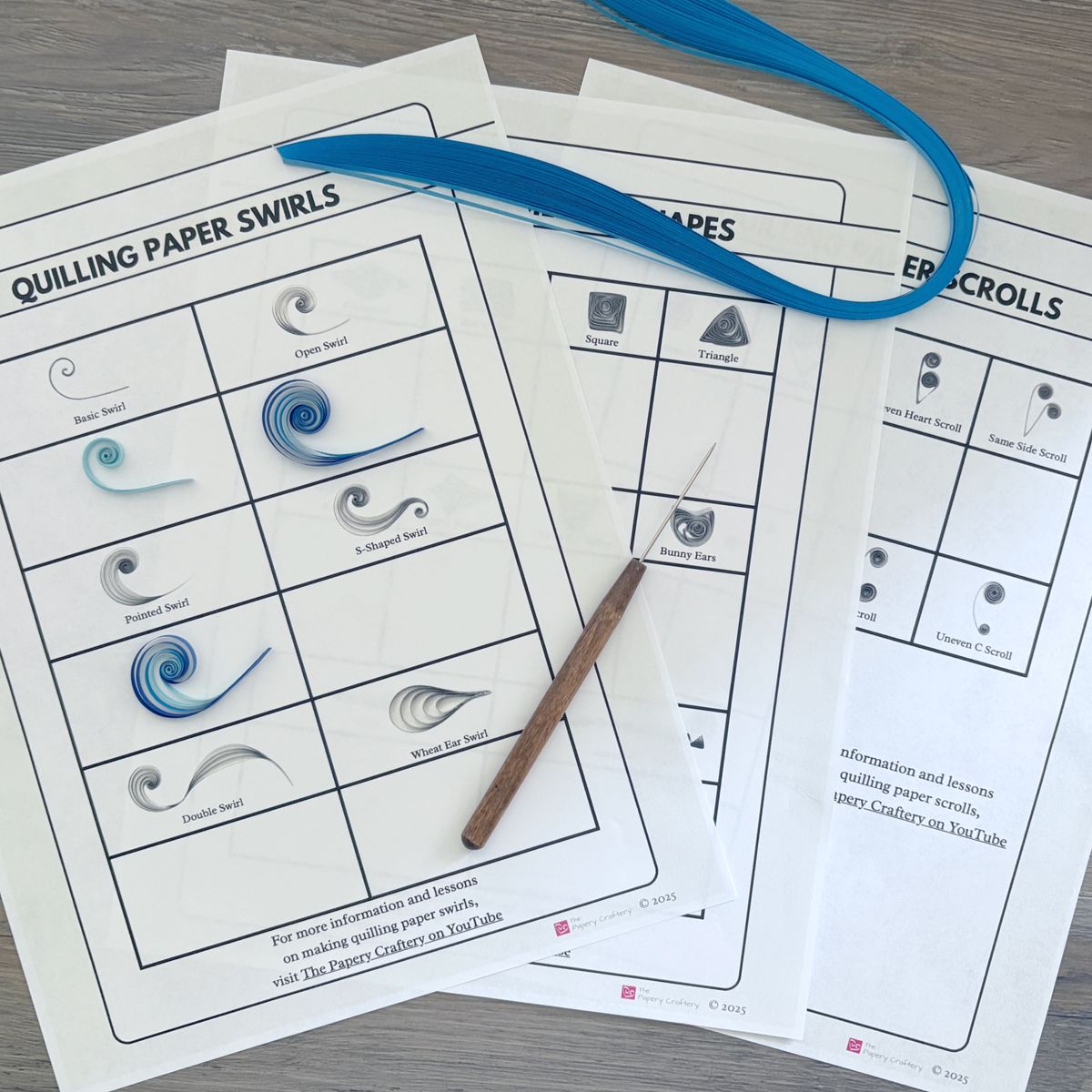 Quilling Practice Worksheet Packet - Buymeacoffee