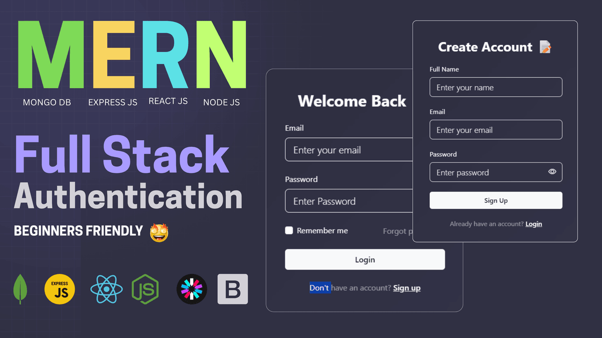 MERN Stack Login & Register Template (React + Node + MongoDB + JWT ...