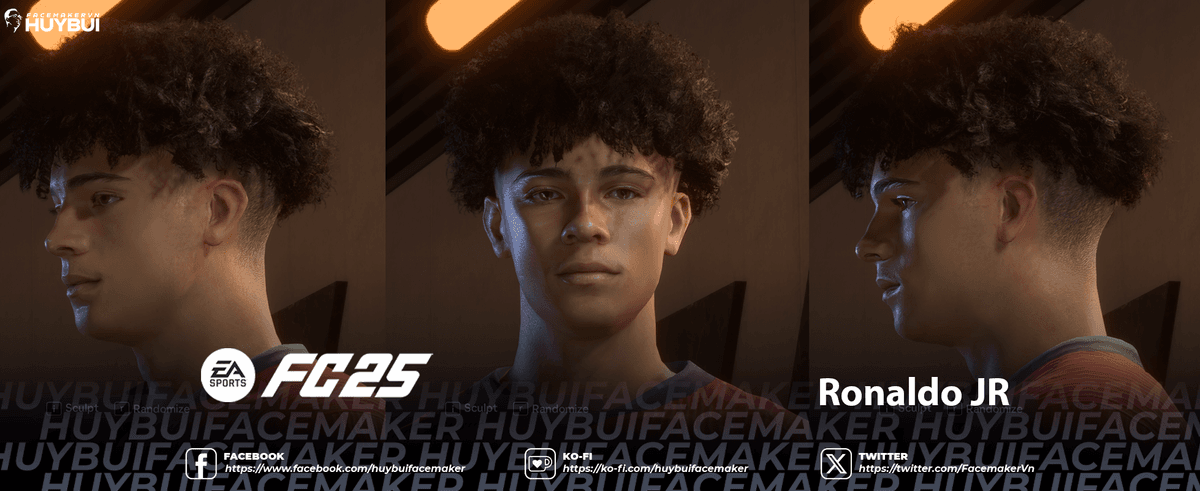 Ronaldo JR Face by HUYBUI FACEMAKER VER2 fc24 25 - Buymeacoffee