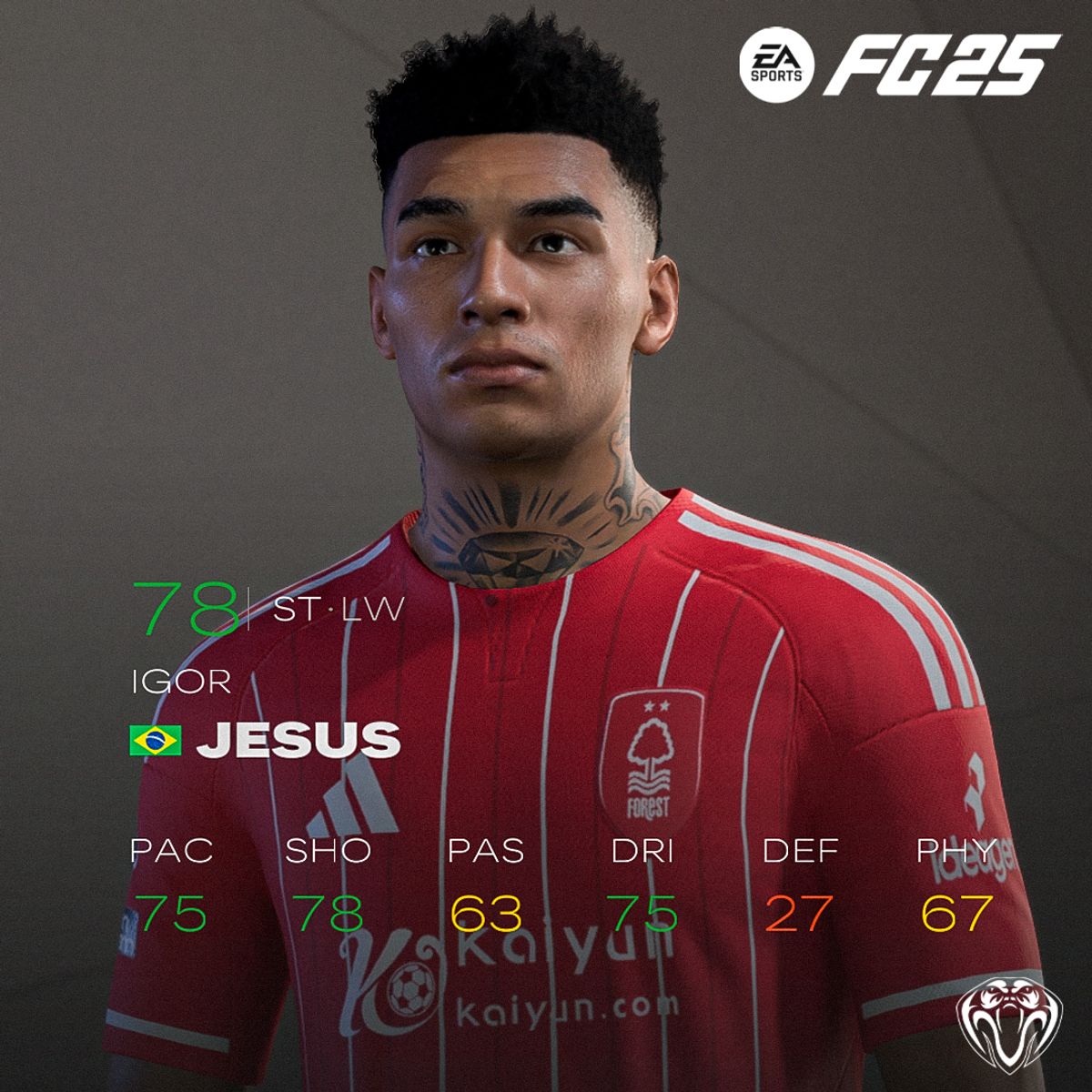 Igor Jesus Face For FC25 - Buymeacoffee