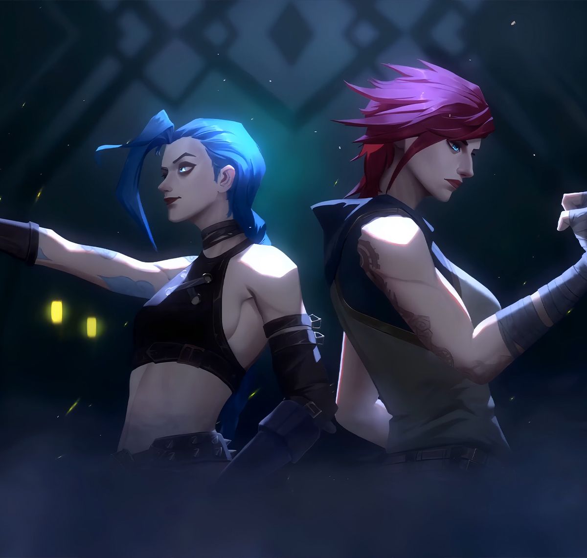 Jinx & Vi - Arcane Sisters Clash | 4K Live Wallpaper | FREE | - Buymeacoffee