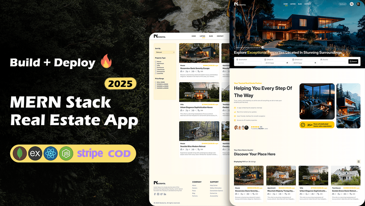 Nestorria MERN Stack CRUD App with ADMIN panel [Source Code] - Buymeacoffee