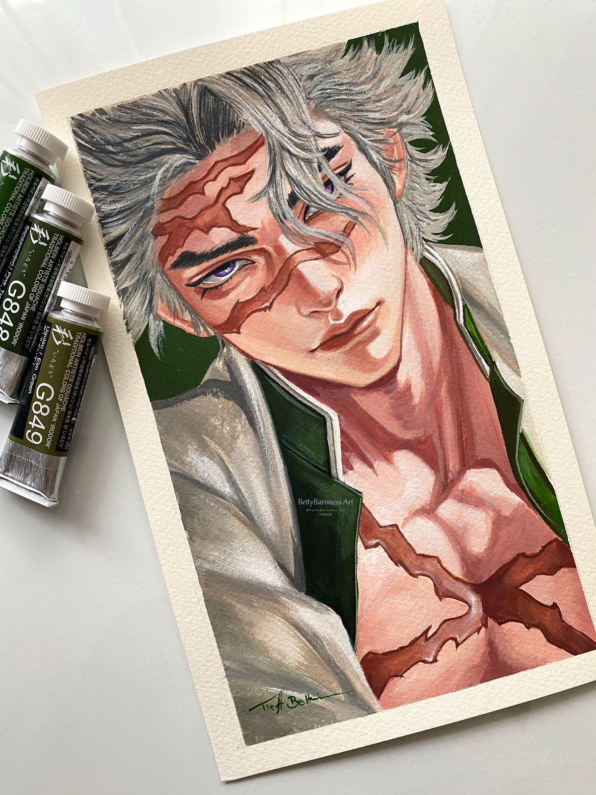 Painting - Original art - Gouache painting - Anime - Buymeacoffee