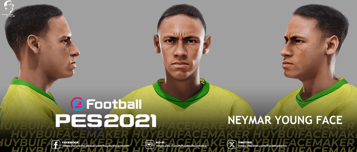 NEYMAR PES 21 YOUNG FACE ver2 - Buymeacoffee
