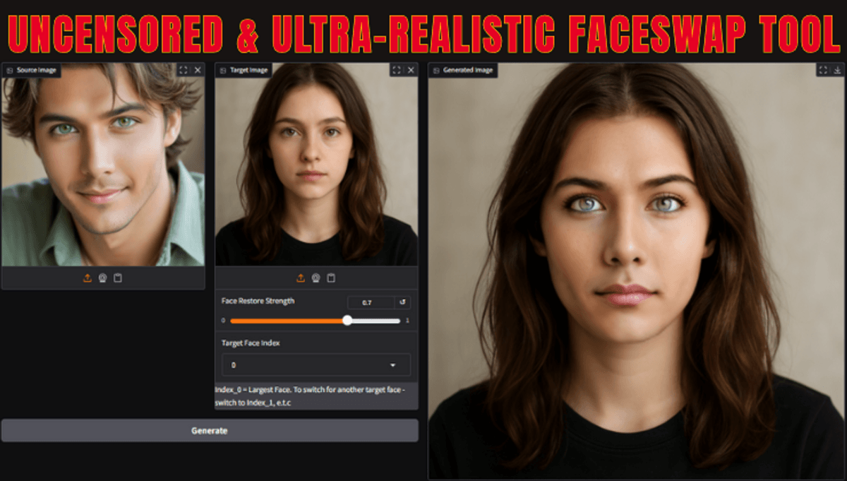 "Next-Level FaceSwap: Uncensored, Realistic & Easy Install" - Buymeacoffee