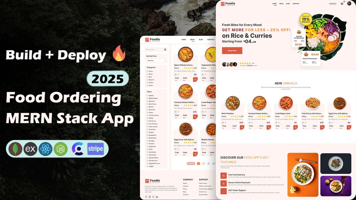 FoodieFiesta MERN Stack CRUD App with ADMIN panel [Source Code ...