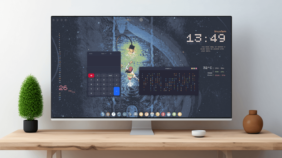 How To Make Linux Mint Cinnamon Desktop Look Aesthetic | The Ultimate Conky Bundle - Buymeacoffee