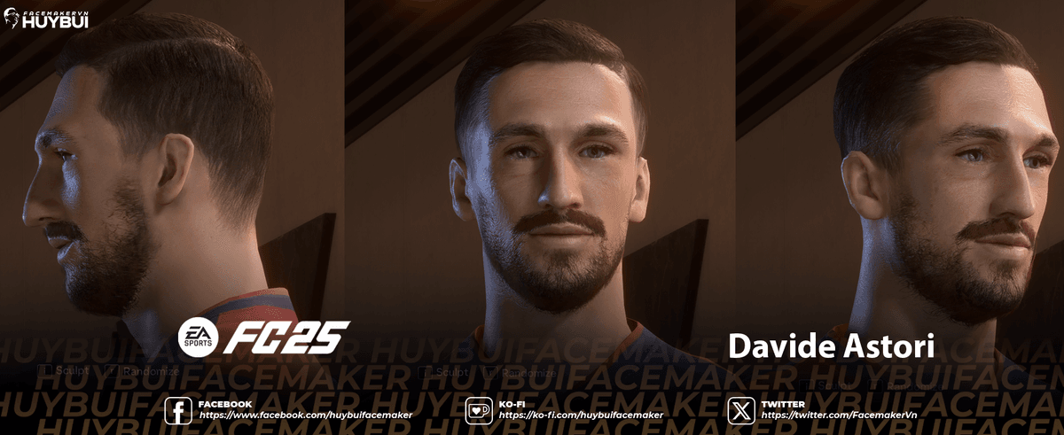 Davide Astori FC25 all mesh and texture files! - Buymeacoffee