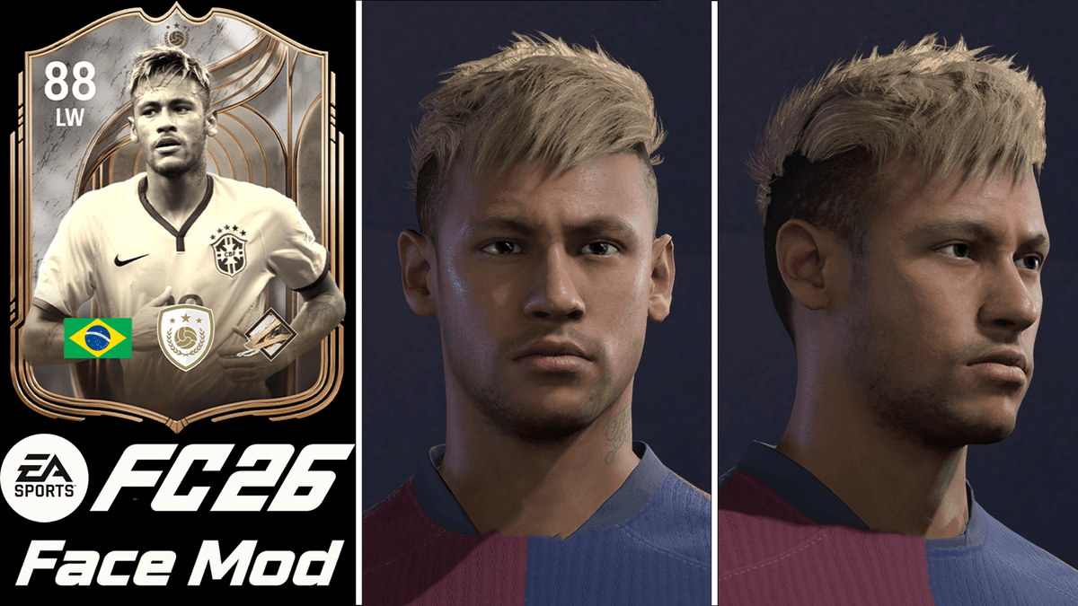 [CLASSIC] Neymar Jr Face Pack - [FC 24/25][FIFA 23] - Buymeacoffee