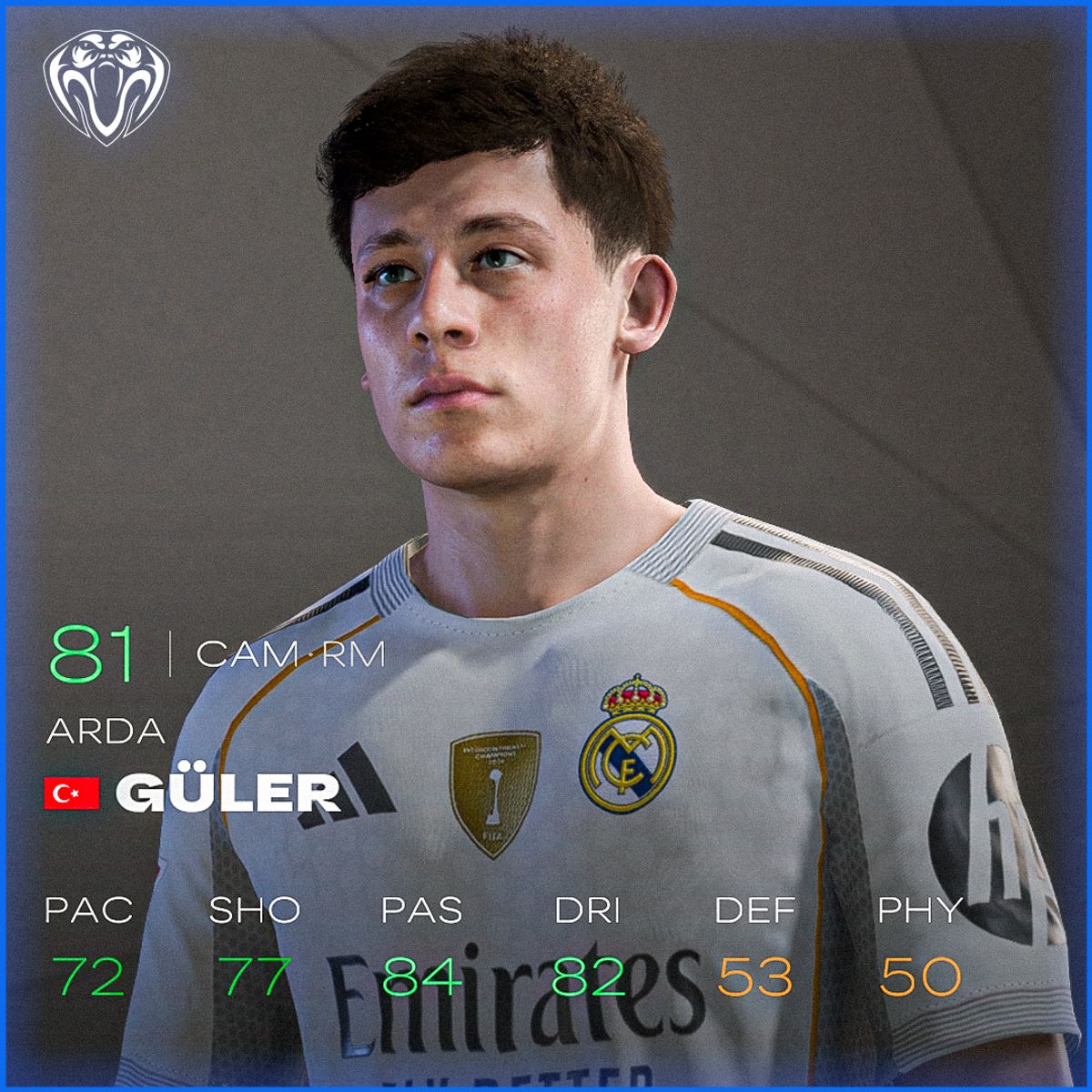 Arda Güler Face For FC25 - Buymeacoffee