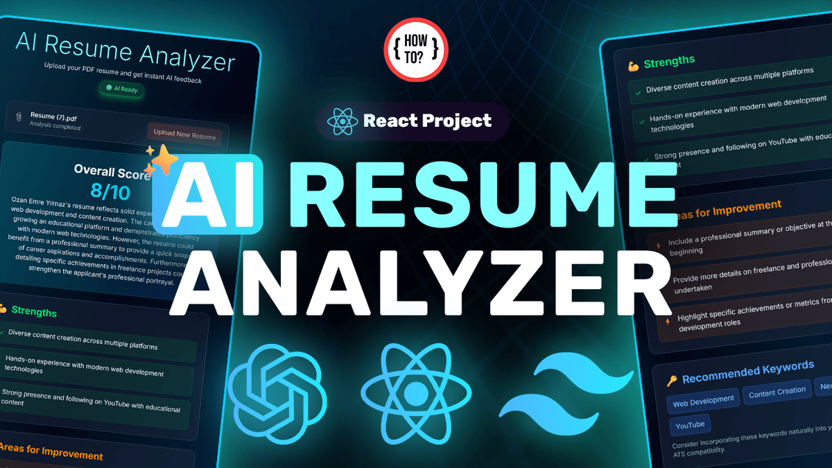 AI Resume Analyzer with React, Tailwind and Puter.js | Source Code - Buymeacoffee