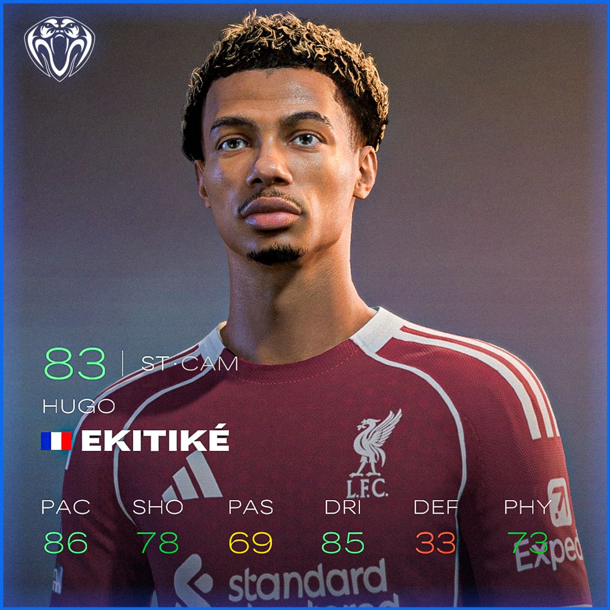 Hugo Ekitike Face For FC26 - Buymeacoffee