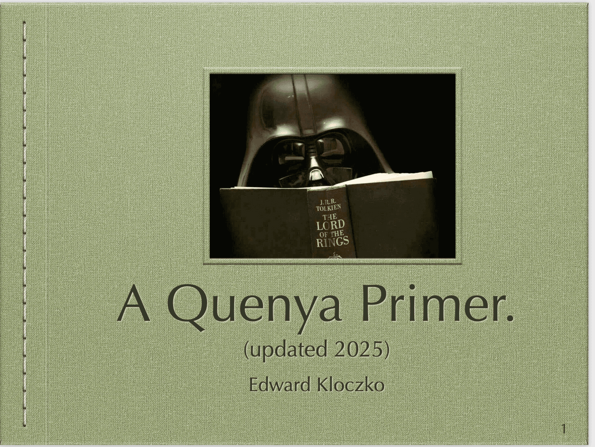 Quenya Primer - Buymeacoffee