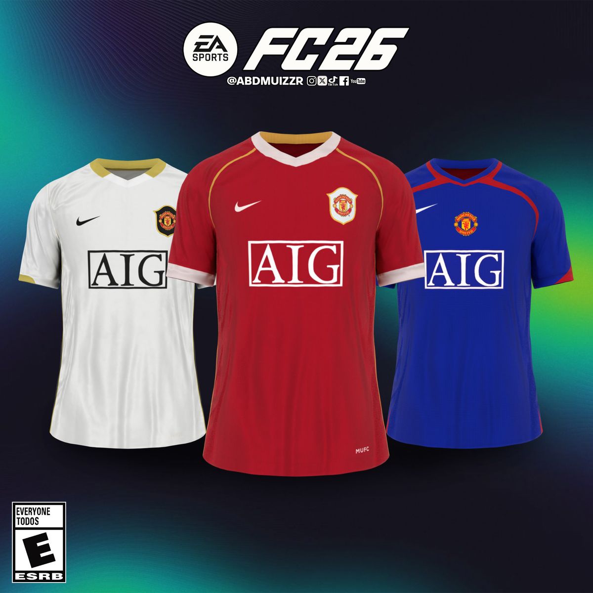 [FC26] Manchester United Kits 2007 + BPL Badge + Kitnumber - Buymeacoffee
