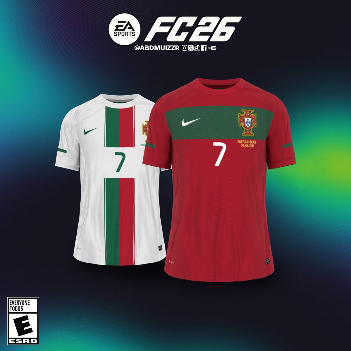 [FC26] Portugal Kits 2010 + FIFA World Cup 2010 Badge + Kitnumber ...