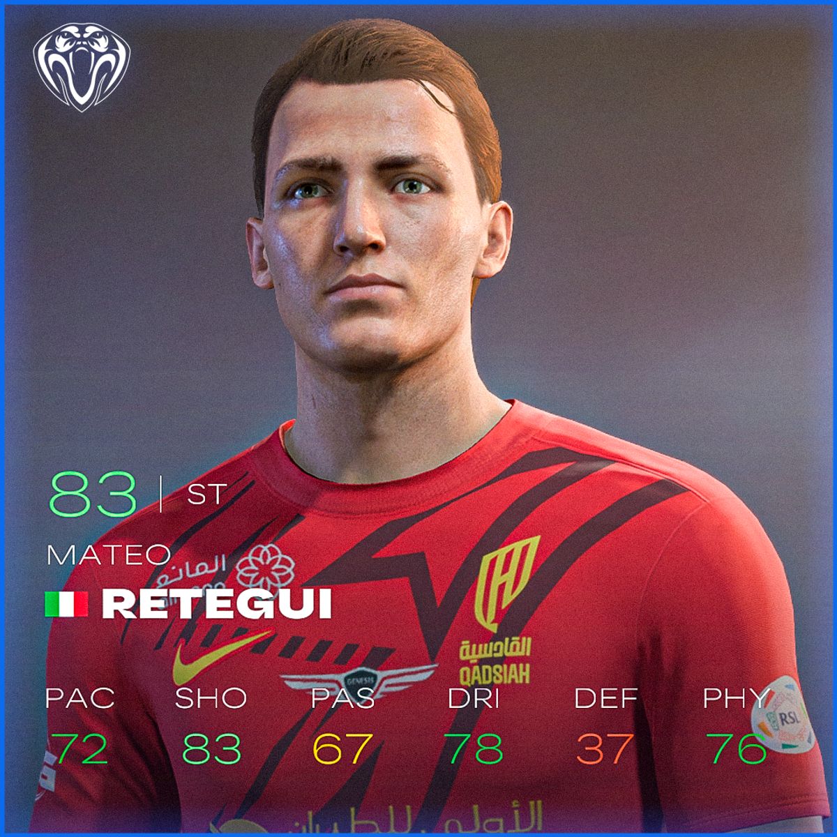 Mateo Retegui Face For FC26 - Buymeacoffee