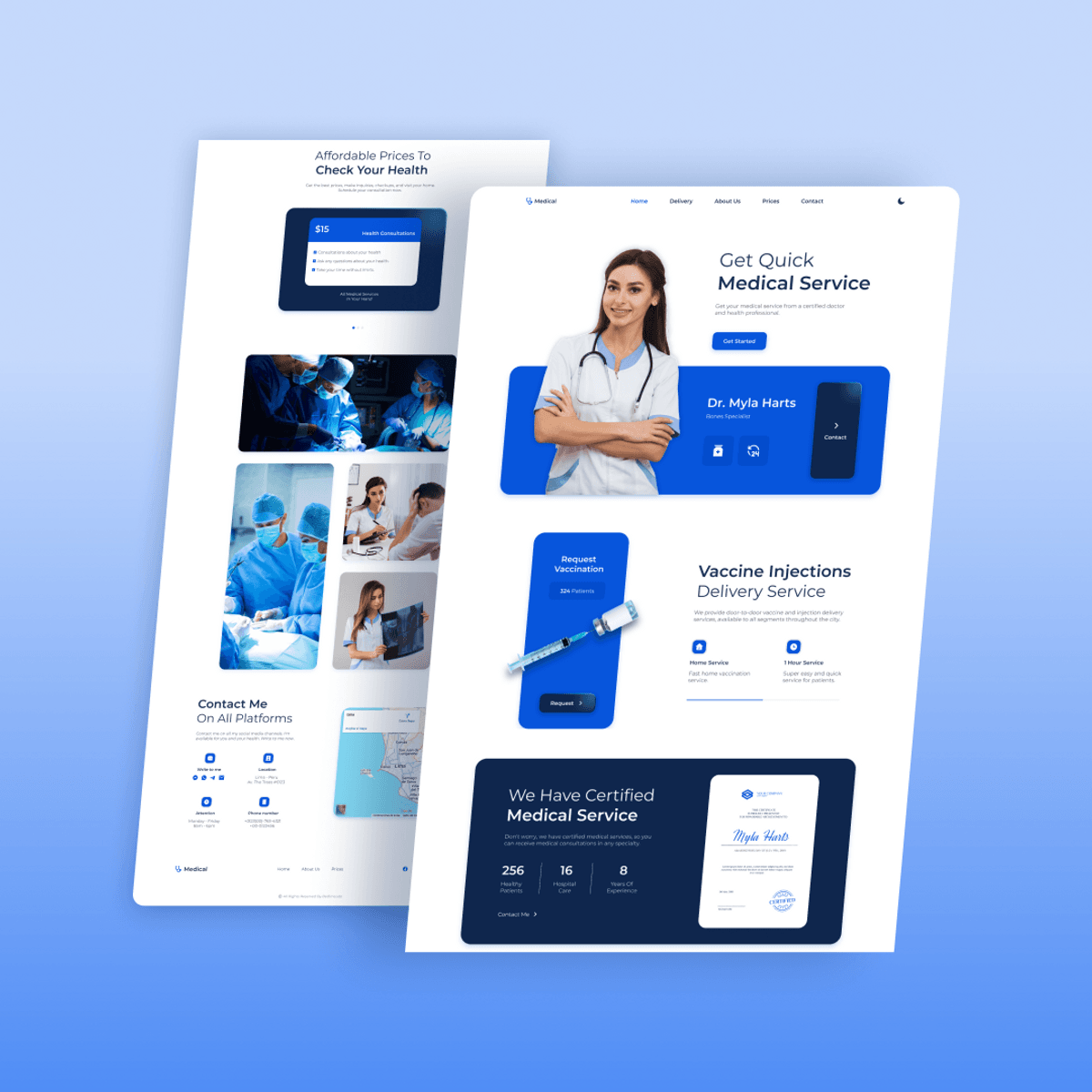 Responsive Medical Website - Buymeacoffee