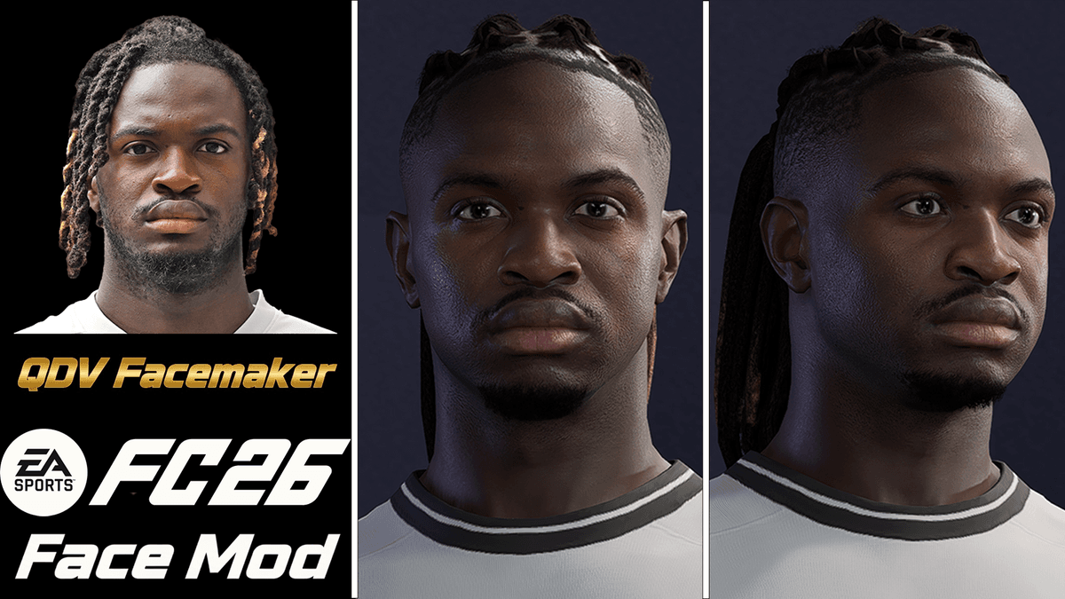 [NEW] Oumar Solet Face Update - [FC 24/25][FIFA 23][MESHES & TEXTURES ...