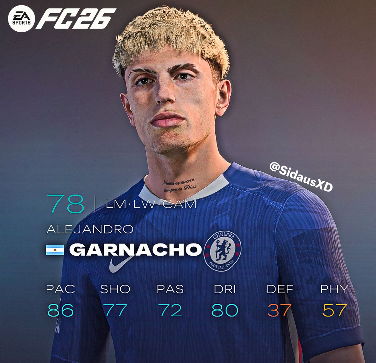 [FC26-FC25] Alejandro Garnacho V2 - Buymeacoffee