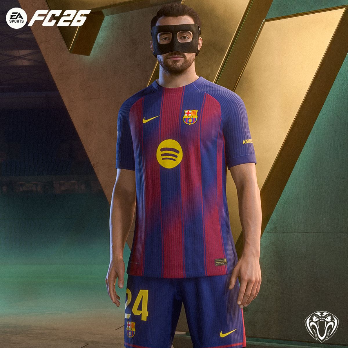 Eric García With Mask Face For FC26 - Buymeacoffee