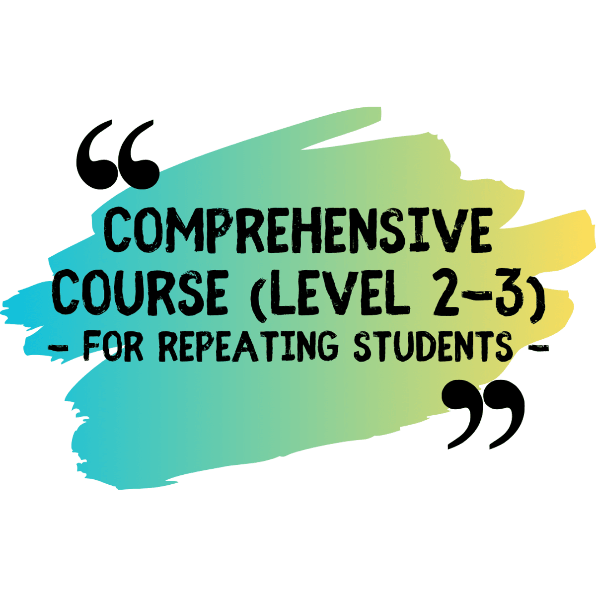 The Comprehensive Course (for repeat students) (Level 2-3) - Buymeacoffee