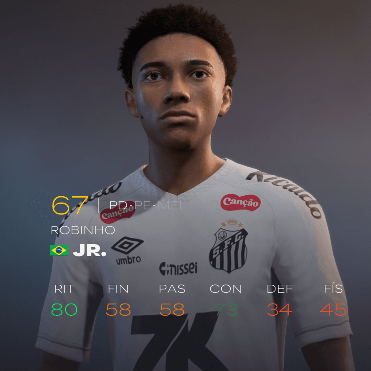 Face Robinho Jr mod for EA FC 26 - Buymeacoffee