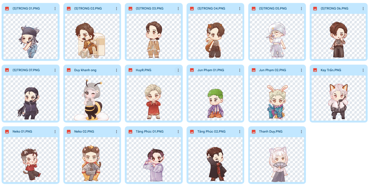 Chibi ATVNCG pack no.01 - Buymeacoffee