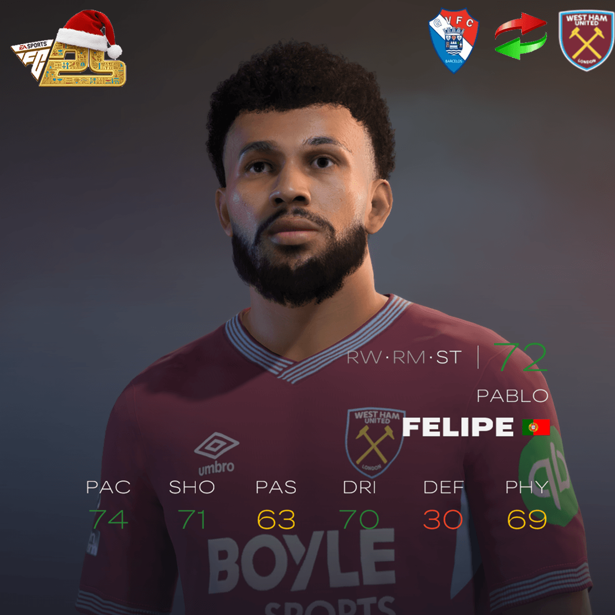 Pablo Felipe(West Ham)FC26 - Buymeacoffee