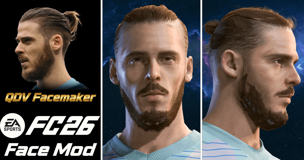 [CLASSIC] David De Gea (2019 - Ponytail) Face Mod - [FC 24/25/26][FIFA ...