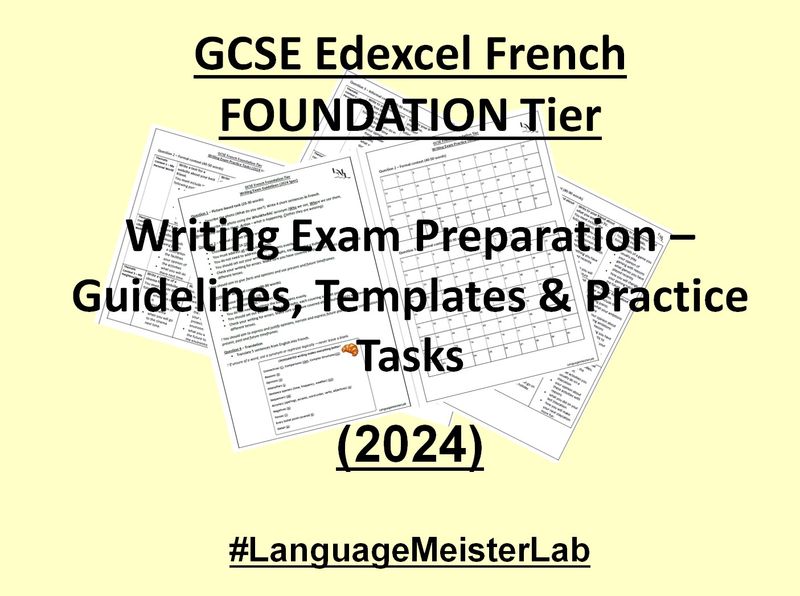 GCSE French Higher Tier Read Aloud Practice Tasks - Buymeacoffee
